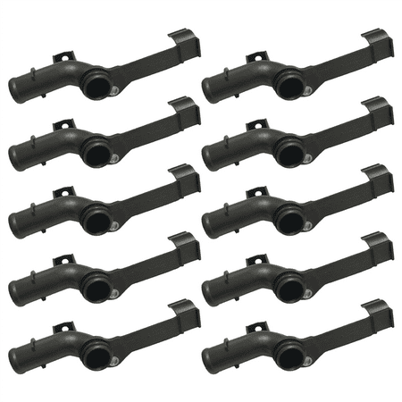 10X Black Plastic Engine Water Pipe Oil Cooler to Cylinder Head Fit for ...