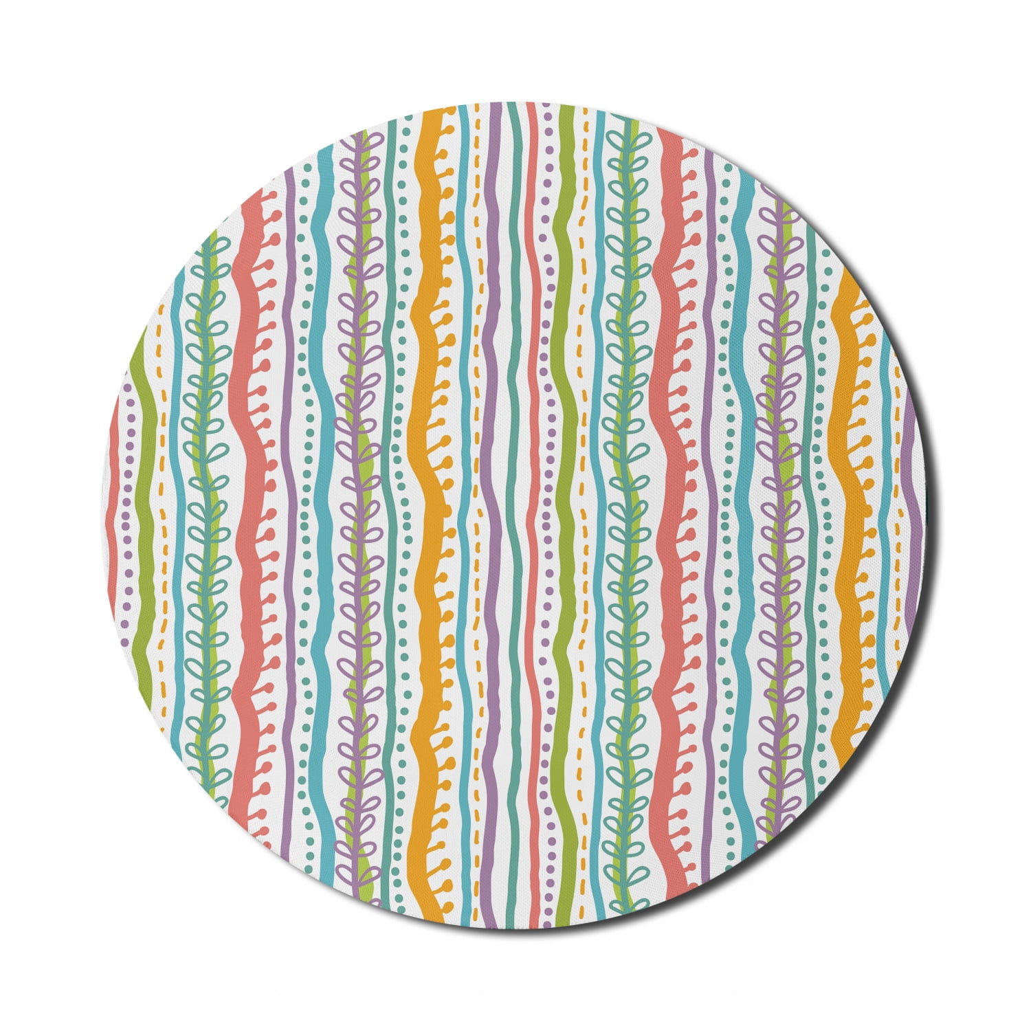 Striped Mouse Pad for Computers, Vertical Abstract Featured Swirl Lines ...