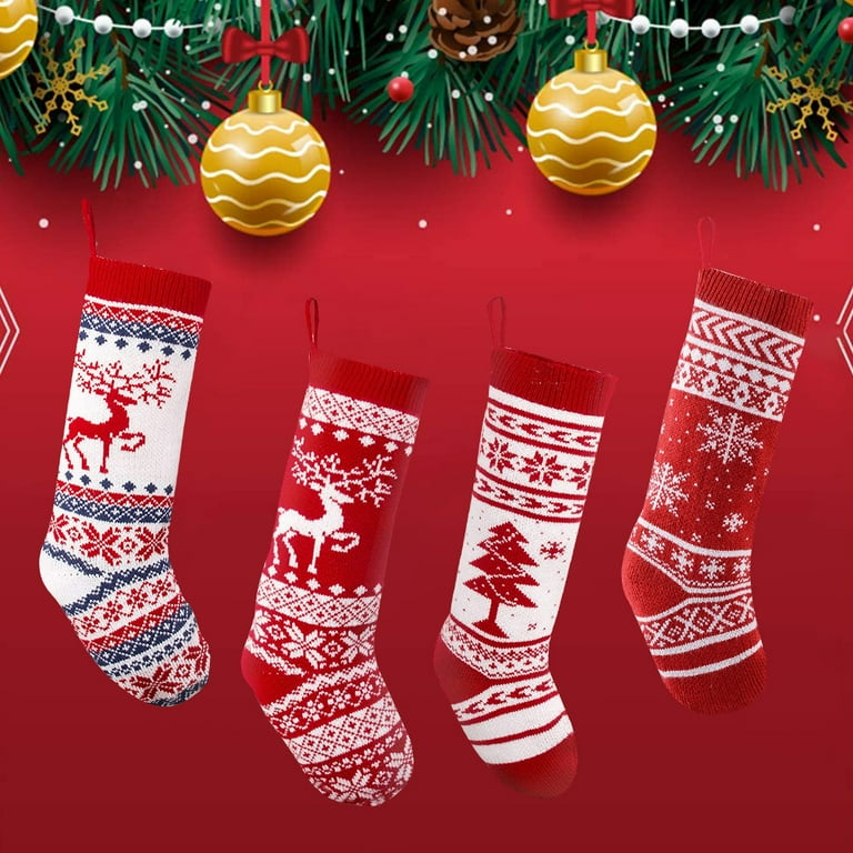 Personalized Knit Christmas Stockings