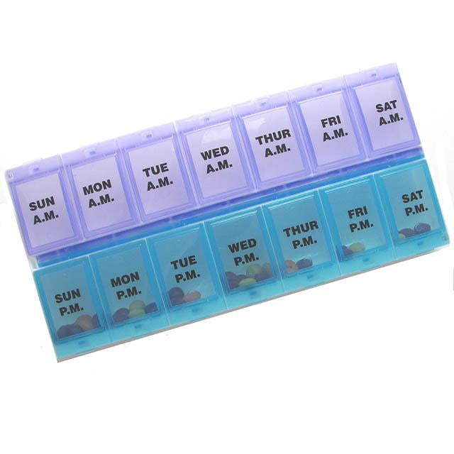 82366 - PILL ORGANIZER WEEKLY AM/PM | Walmart Canada