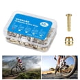 50 Set Bicycles Hydraulic Brake Hose Oil Pipe Connector Tube Fittings ...