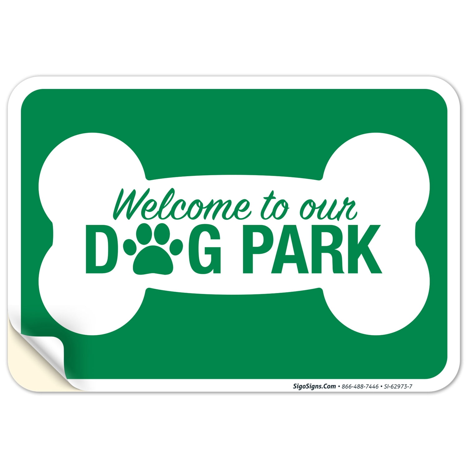 Welcome To Our Dog Park Sign, - Walmart.com