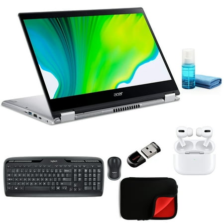 Acer Spin 3 14 inch Laptop Computer Silver - SP314-54N-58Q7 - with Apple AirPods Pro | Walmart ...