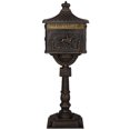 Bronze Cast Aluminum Postal Box Rust Proof Mailbox with Classic Design ...