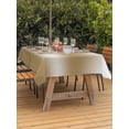 Rectangle Outdoor Tablecloth with Umbrella Hole and Zipper 60x84 Inch ...