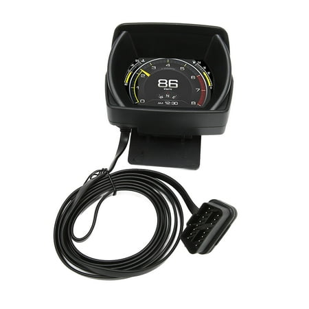 Car HUD Display, Multifunction Digital Speedometer Temperature Voltage ...
