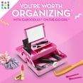 Caboodles On-The-Go Girl Makeup Box, Bubble Gum Marble, Hard Plastic ...