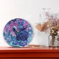 10" Artistic Round Wall Decorative Desk Clock Futuristic Easter ...
