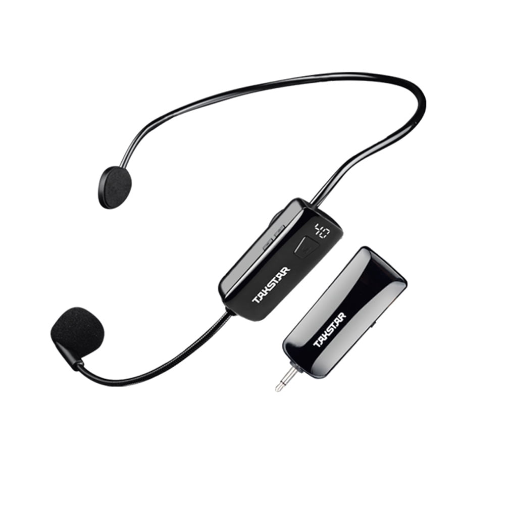 Micrófono de diadema inalámbrico TAKSTAR HM-200W con pantalla de ...