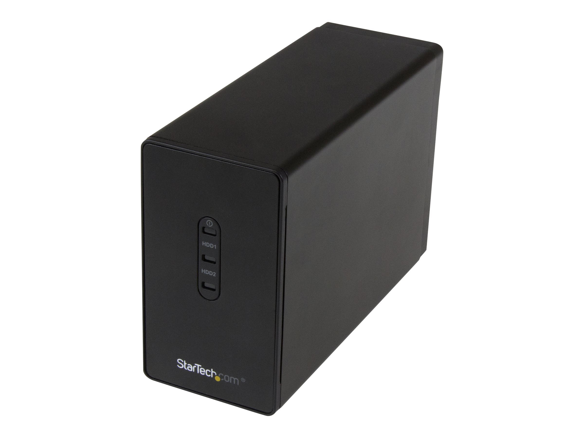 StarTech.com Dual Bay 2.5in Hard Drive Enclosure - USB 3.0 to SATA III ...