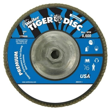 Tiger Paw Super High Density Flap Discs, 4 1/2", 40 Grit, 5/8 Arbor ...