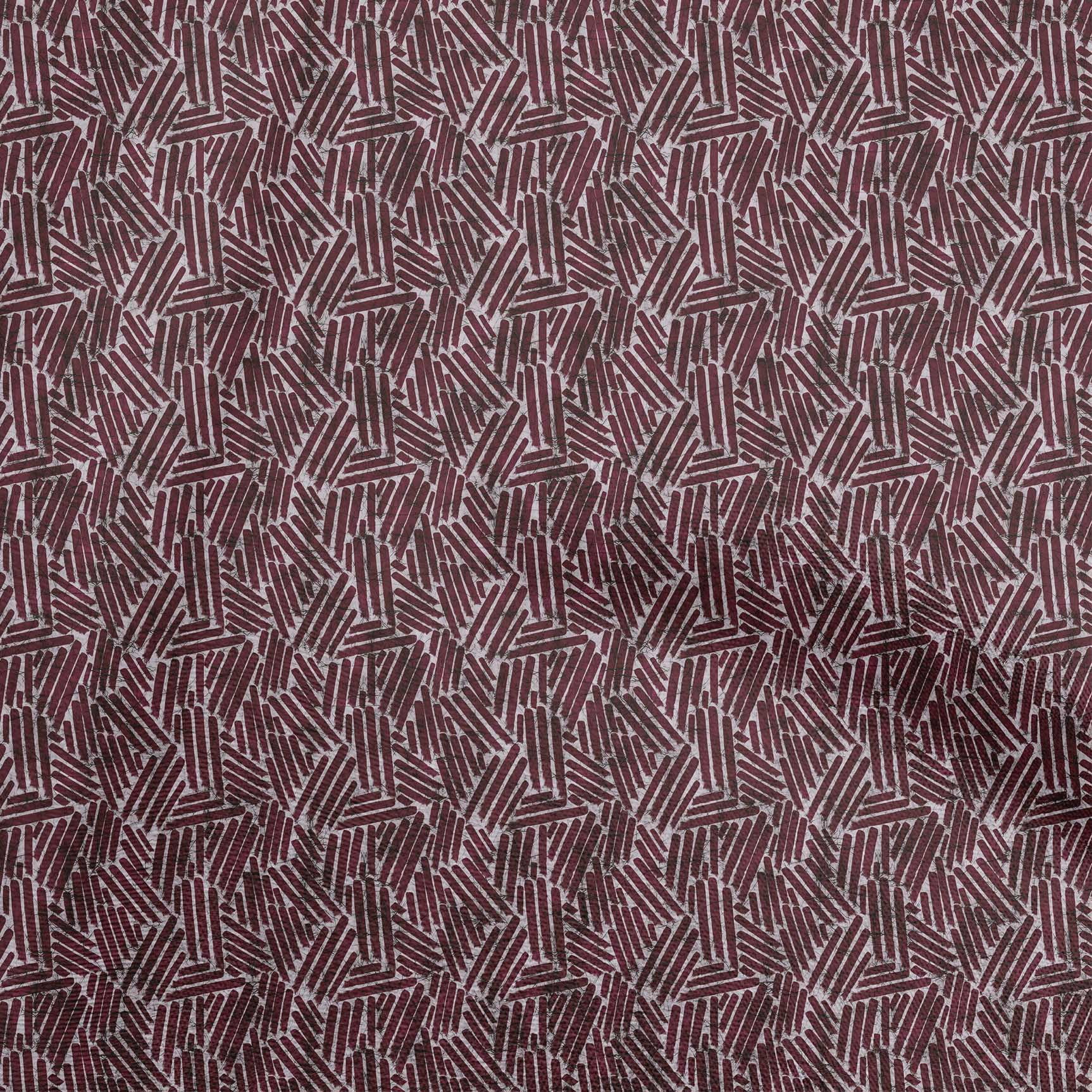 oneOone Velvet Maroon Fabric Abstract Sewing Material Print Fabric By ...