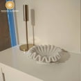 Swadeshi Blessings HandCrafted Marble Ruffle Bowl /Antique Scallop Bowl ...