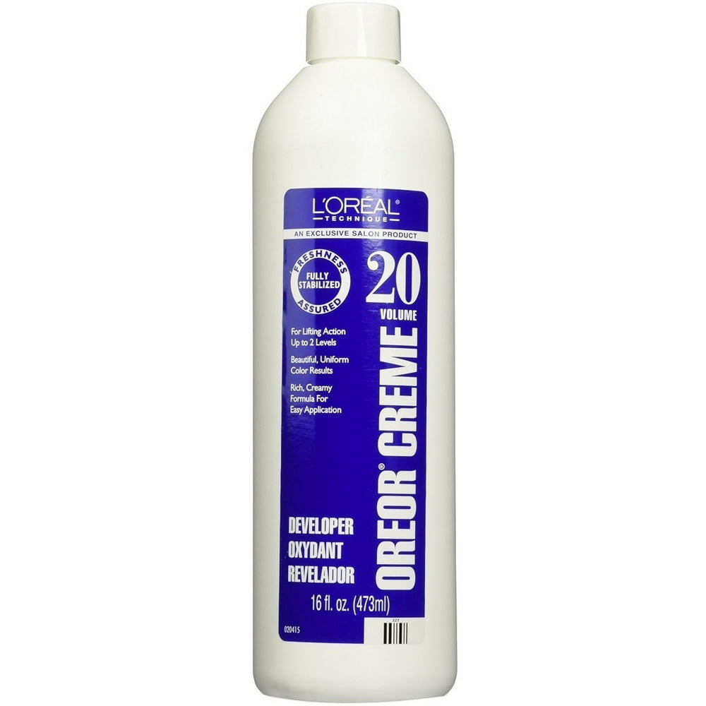 L'Oreal Oreor Creme 20 Volume Developer, 16 oz - Walmart.com - Walmart.com