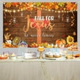 Fall for Jesus Backdrop He Never Leaves Photography Background ...