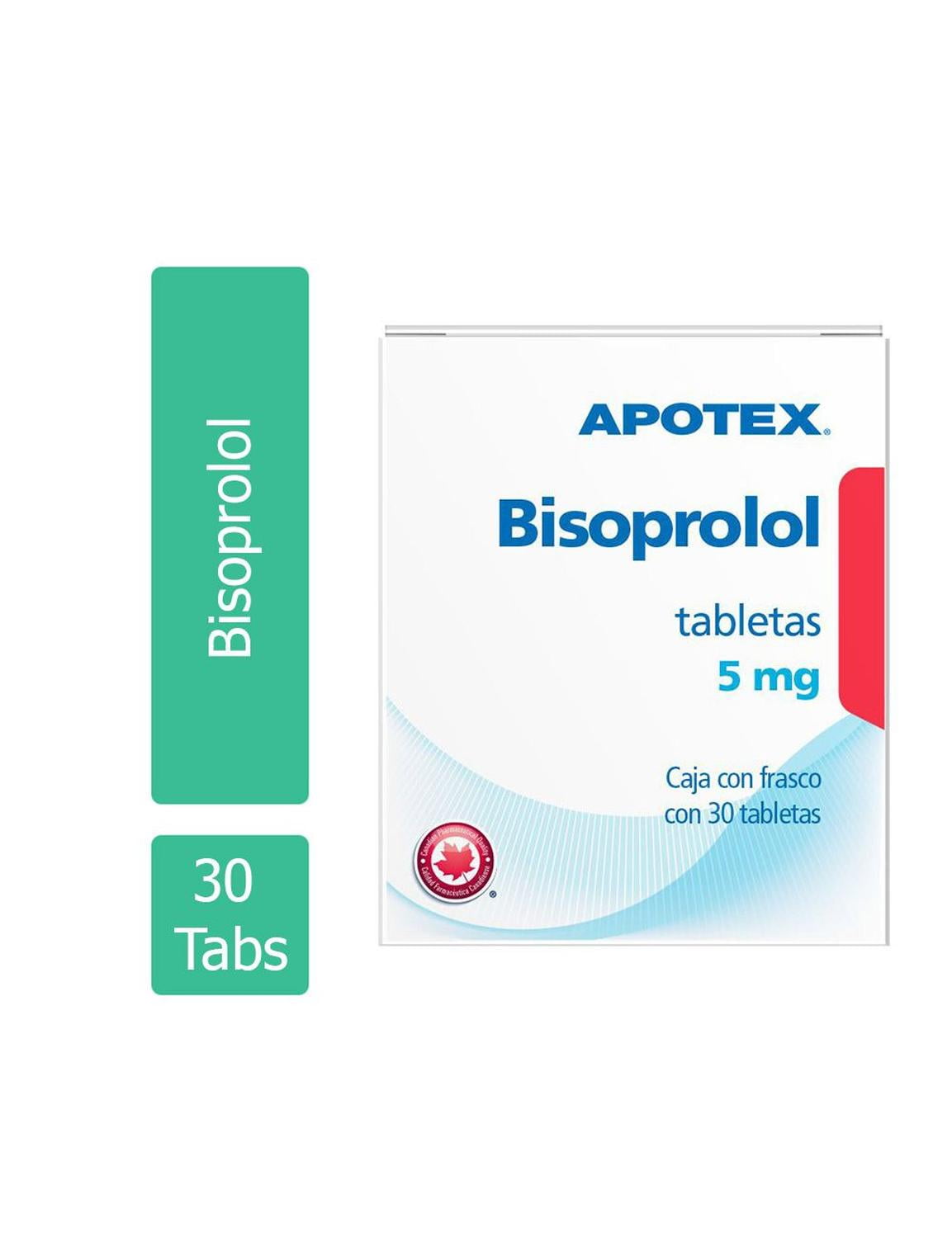Bisoprolol 5 mg Caja Con Frasco Con 30 Tabletas | Bodega Aurrera en línea