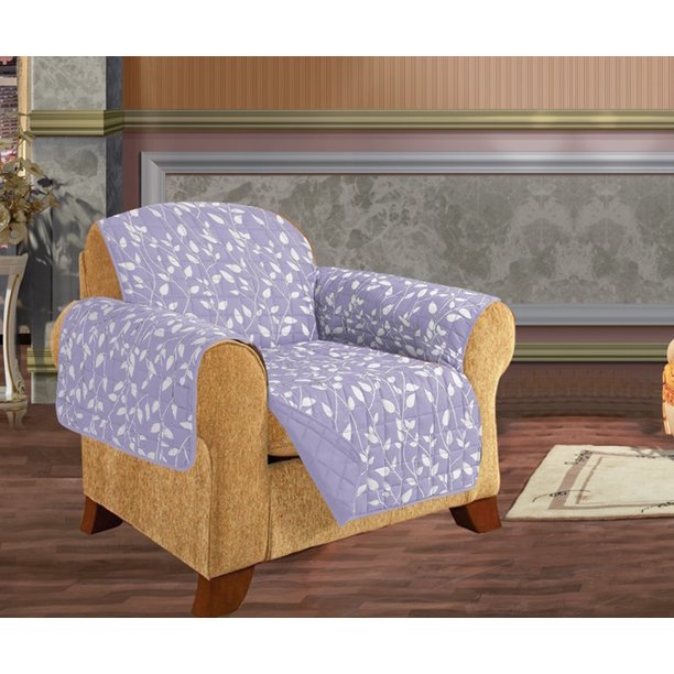 Leaf Design Quilted Water Reversible Furniture Protector/Slipcover ...