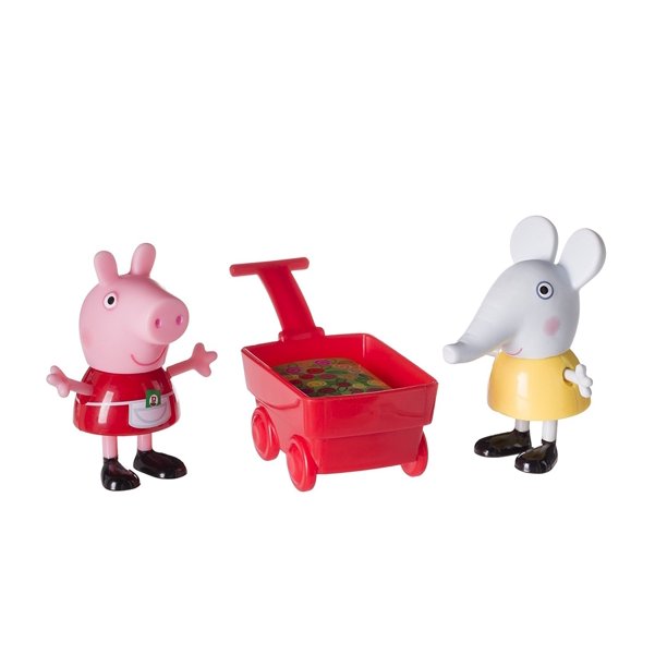 Peppa Pig Peppa & Emily Elephant Gardening Day Action Figures - Walmart ...