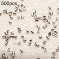 500pcs 2mm Mini Loose Bead Stainless Steel Beads 0.9mm Hole Tube Bead ...