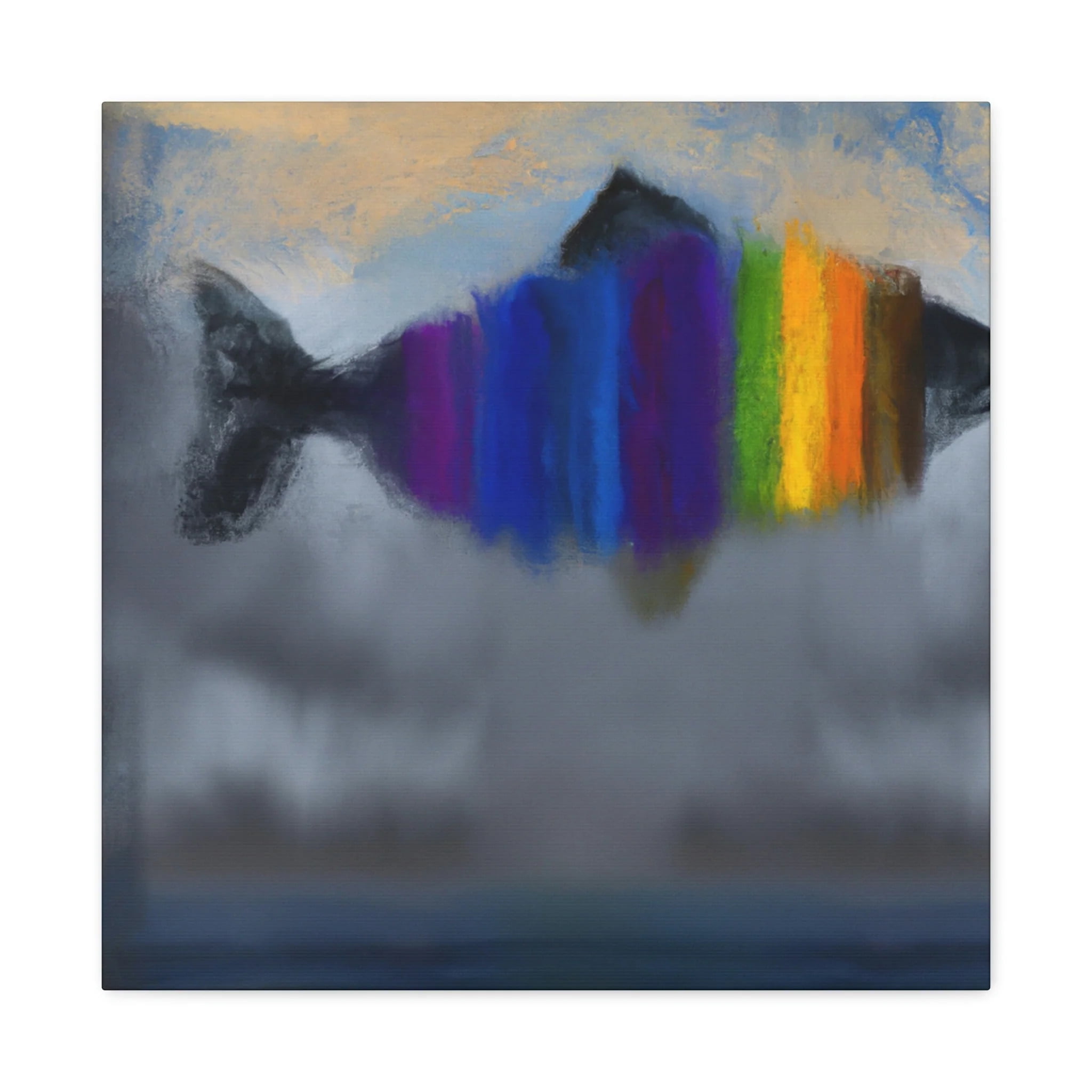 Rainbow Fish Prismatic - Canvas - Walmart.com