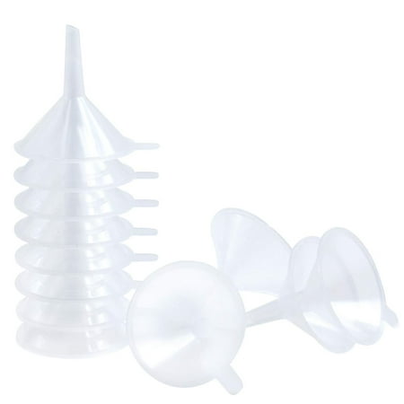 Small Funnel, 1.5inch Clear Plastic Mini Funnels for Science Lab Bottle ...