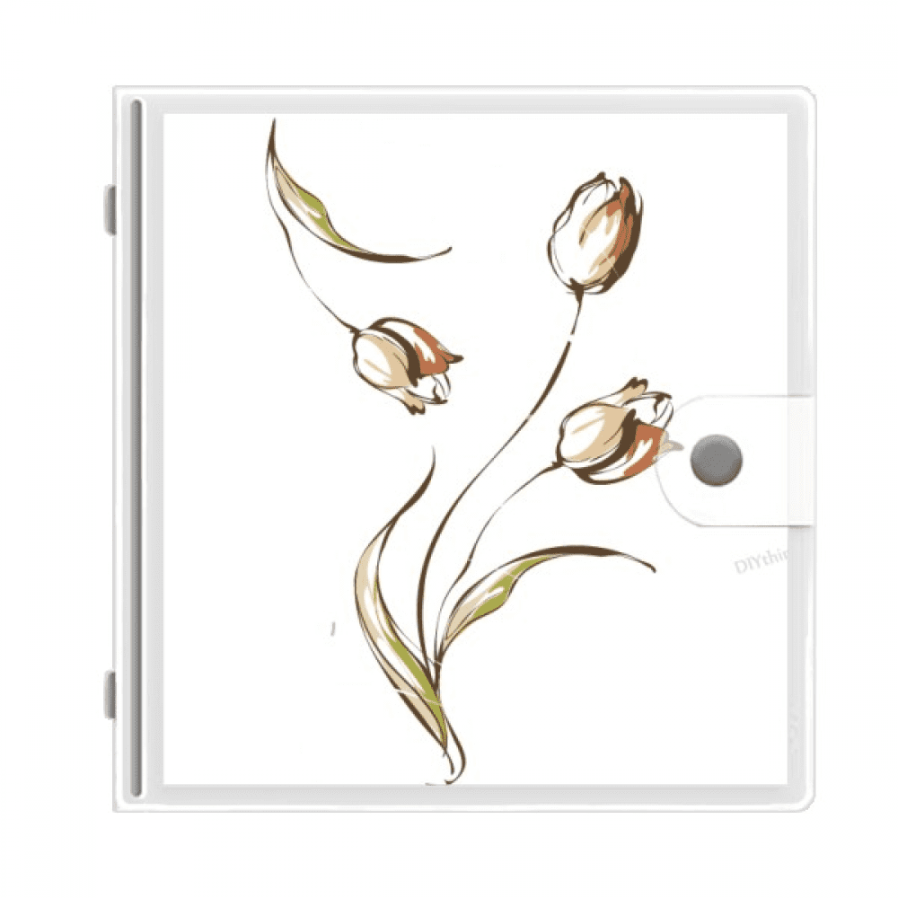 Tulip Hand Painted Flower Photo Album Wallet Wedding Family 4x6 ...