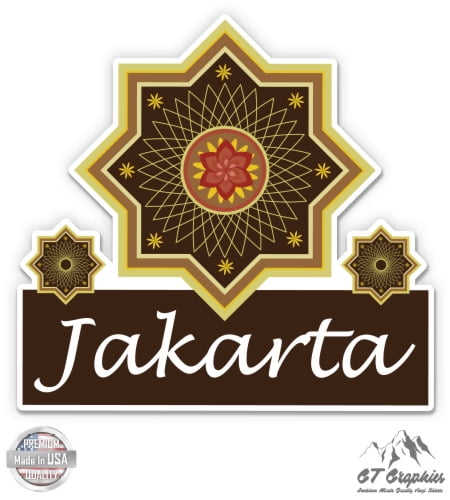Jakarta - 8" Vinyl Sticker - For Car Laptop I-Pad - Waterproof Decal ...