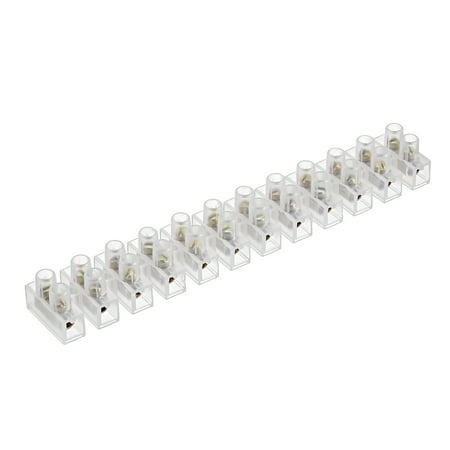 Terminal Block , 10A 12 Position Dual Row Type H Wire Connector Screw ...