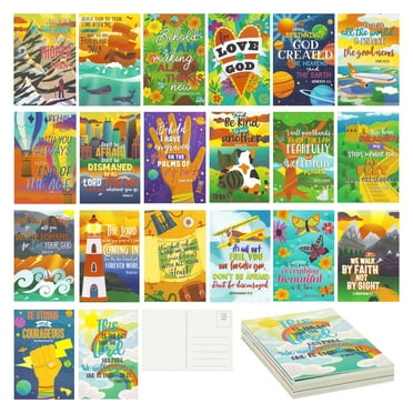 Holiday Stripes 4-Up Printable Postcards - Pack of 10 sheets / 40 ...