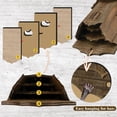 1 Pack Wooden Bat House for Outdoors, 3-Chamber Cedar Bat Box, Holds Up ...