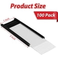 100 Pack Magentic Label Holder, 1x3 inch C Channel Magentic Labels ...