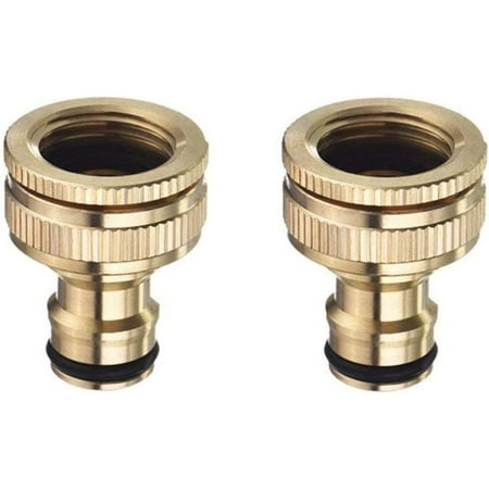 Lepai Brass 3/4'' and 1/2'' BSP 2in1 Hose Nozzle Threaded Flow Tap ...