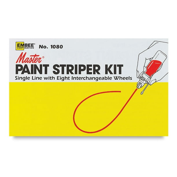 Master Paint Striper - Single Line Kit, Set of 8 Striping Wheels ...