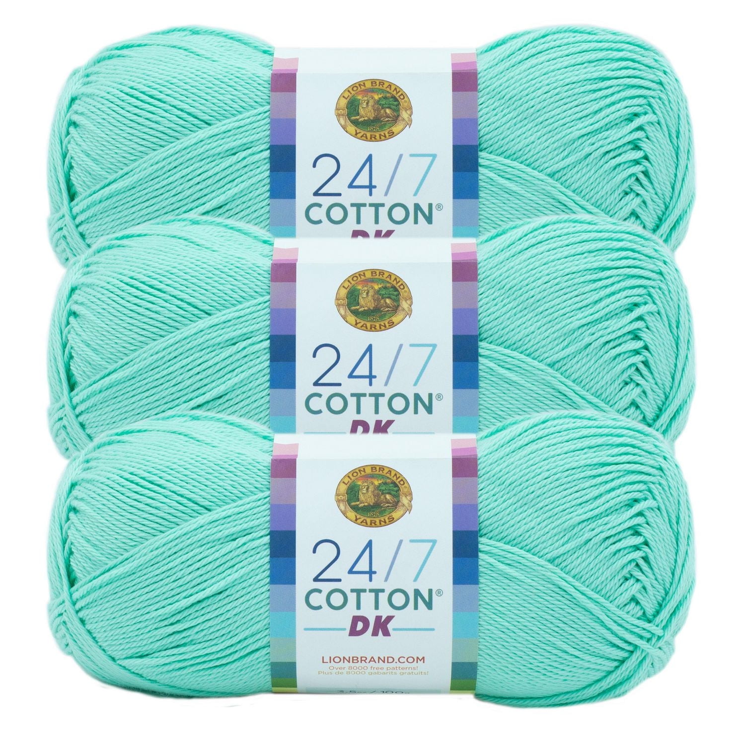 Click here for Lion Brand 24/7 Cotton Dk Yarn #3 Light/Dk Weight... prices