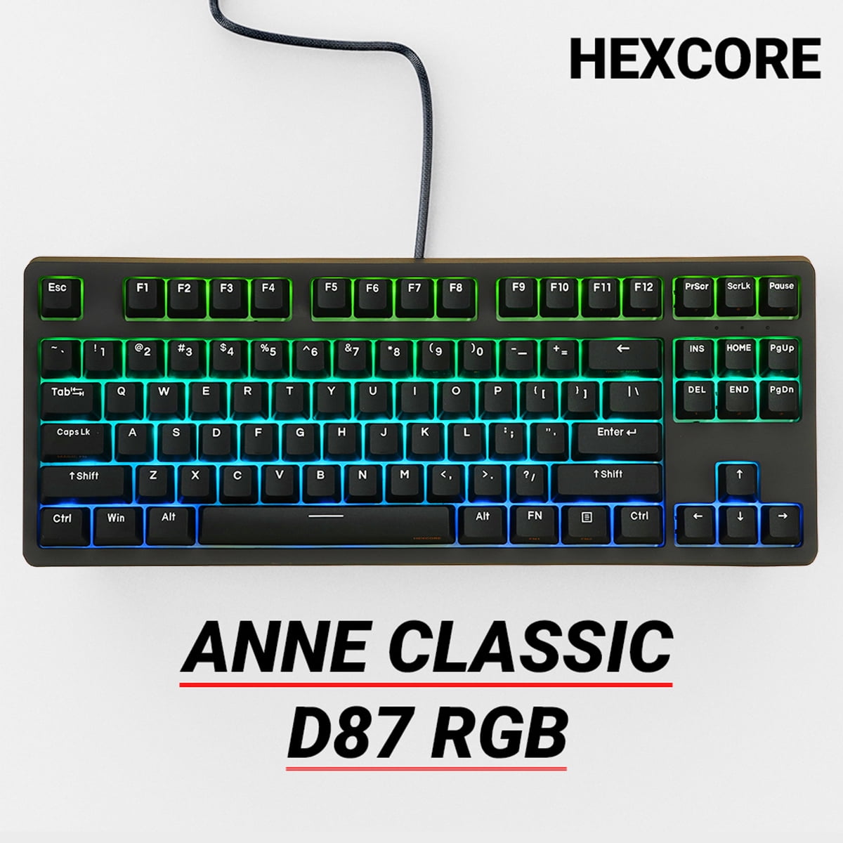 ANNE CLASSIC D87 80% (87 Key) Wired Mechanical Gaming RGB, NKRO, PBT ...