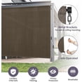 Outdoor Patio Roll Up Shade, 5' W x 8' H Cordless Privacy Screen with ...