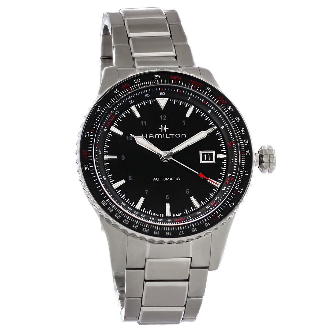 Hamilton Aviation Converter Stainless Steel Mens Automatic Watch ...
