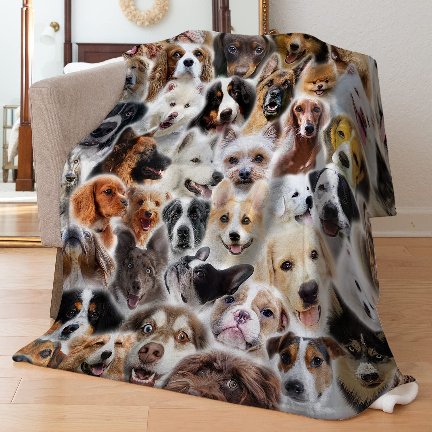 Click here for Walfour Large Fleece Throw Blanket For Couch Sofa... prices