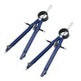 2 Pack Drafting Compass with Lock Math Bow Drawing Metal Wheel Geometry ...