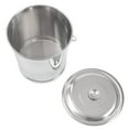 2 Gallon Stainless Steel Metal Bucket with Lid and Handle Milk Pail Bucket Silver - Walmart.com