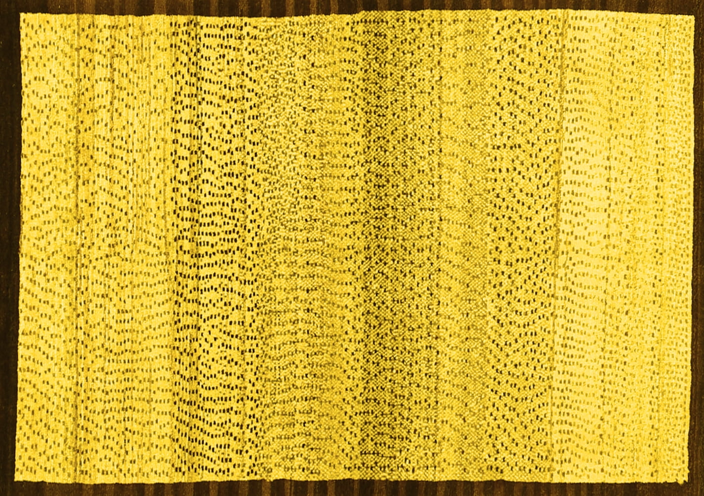 Ahgly Company Machine Washable Indoor Rectangle Solid Yellow Modern ...