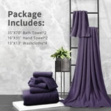 Jessy Home Ultra Soft Cozy Towel Set 8 Piece Microfiber Plush 600 GSM ...