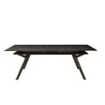 Alpine Furniture Lennox Rectangular Extension Dining Table, Dark Tobacco - Walmart.com
