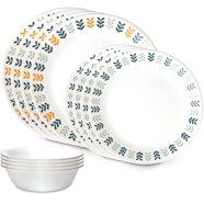 Sango Frill Reactive Stoneware Dinnerware Set, 12-piece, Blue - Walmart.com