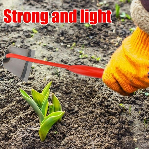 Hand Steel Hoe Garden Planting Hoe Portable Gardening Tool Hand Steel ...