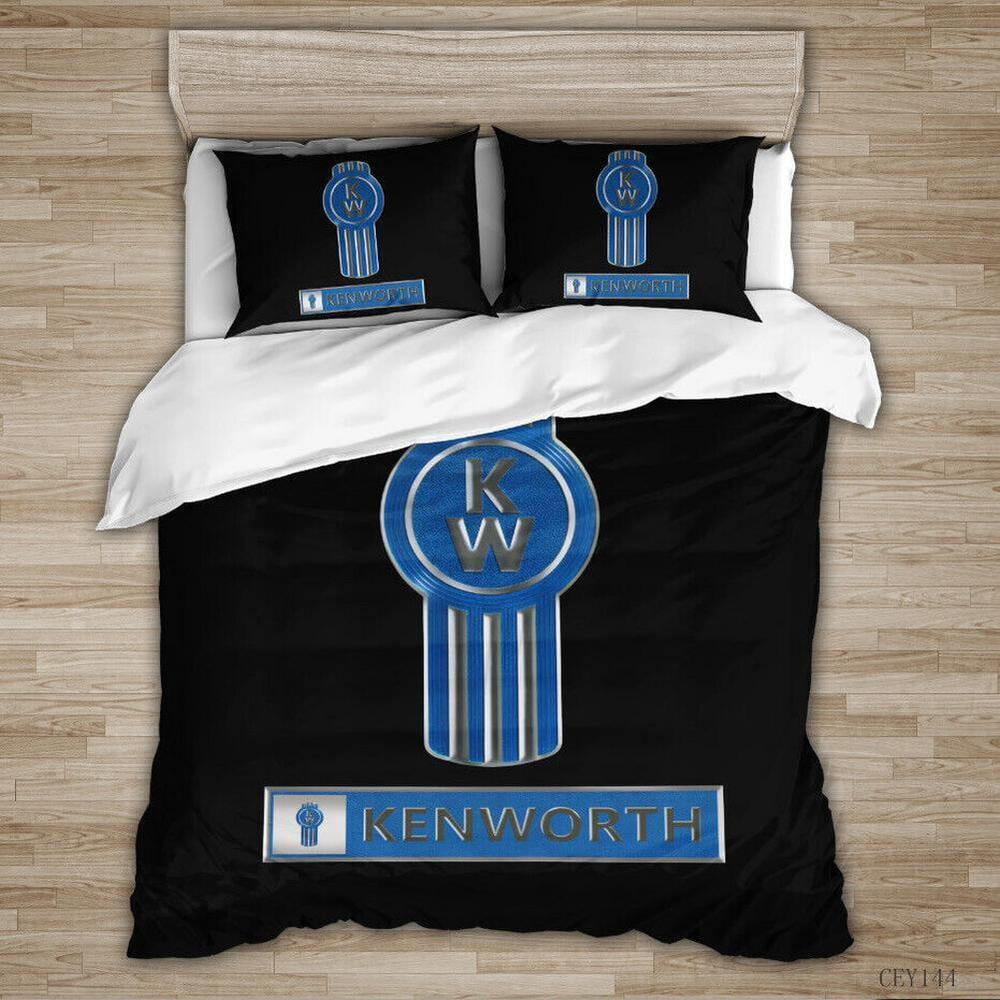 Click here for Yingd Bed Sheets Kenworth Logo Black Quilt Duvet C... prices