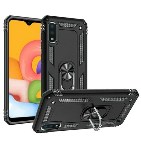 [PST] Samsung Galaxy A2 Core Kickstand Rotating Ring Case, Heavy Duty ...