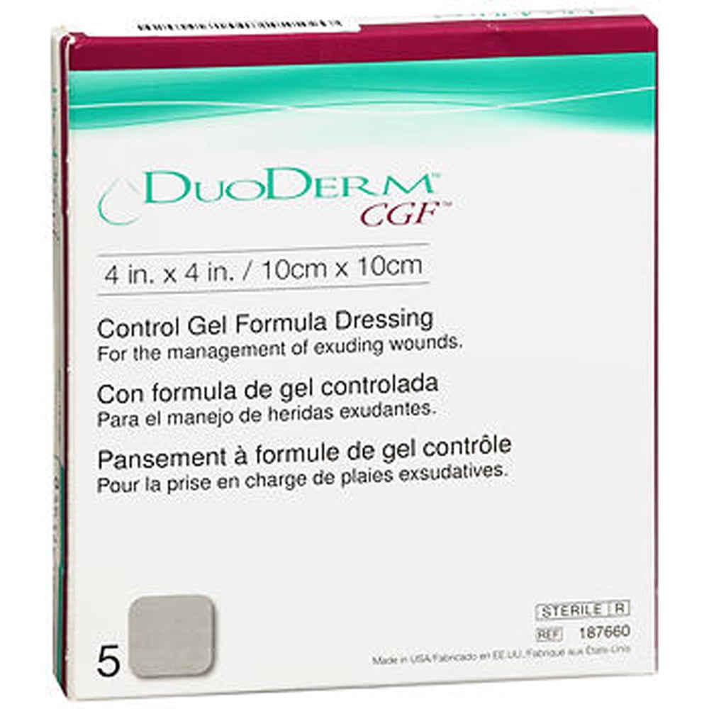 DuoDerm Control Gel Formula Dressings 4 in. x 4 in. 187660 - Walmart ...
