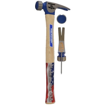 Vaughan 19 oz California Framing Hammer with Hickory Curved Handle and ...