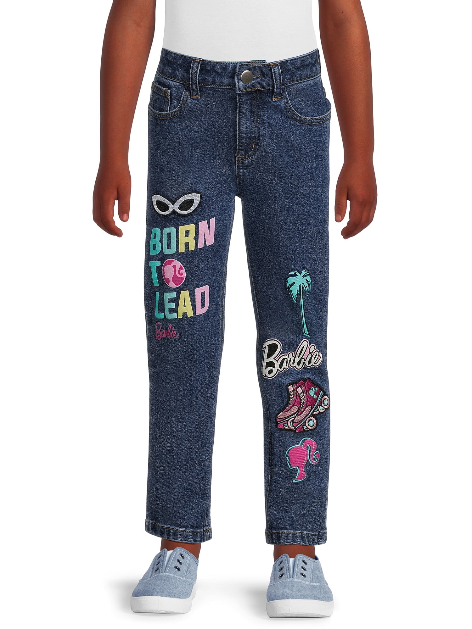 Barbie Girls Denim Jeans, Sizes 5-18 - Walmart.com
